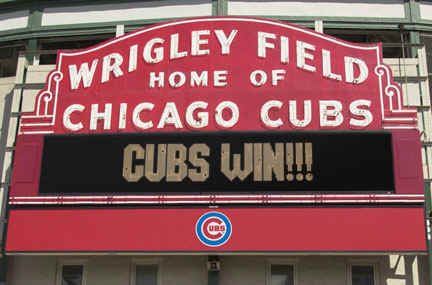 wrigley field sign (in Clipart)