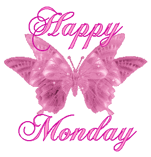 Happy Monday (in Glitter Text)