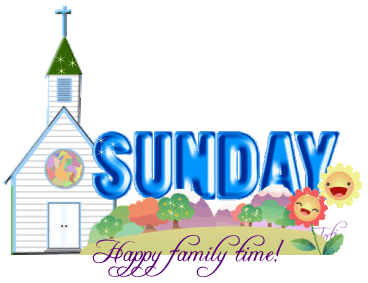 Sunday ... family time! (in Glitter Text)