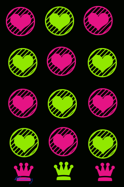 FLASHY HEART BACKGROUND (in Backgrounds)