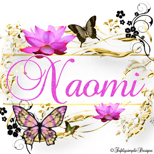 Naomi (in Glitter Text)
