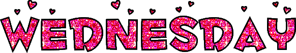 wednesday (in Glitter Text)