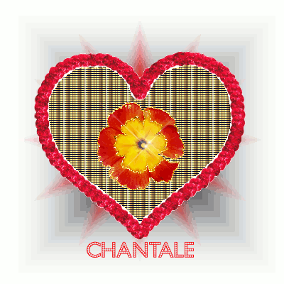 Red flower in heart (in Animated GIFs)