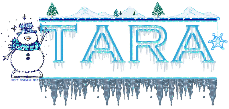 Tara icicles (in Glitter Text)