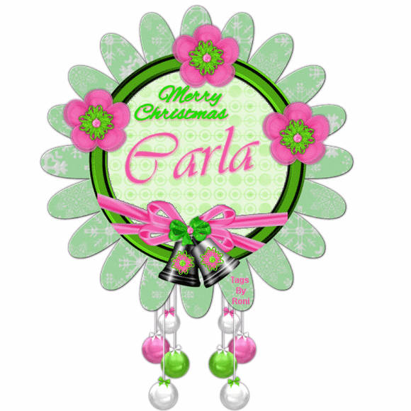 Carla (in Glitter Text)