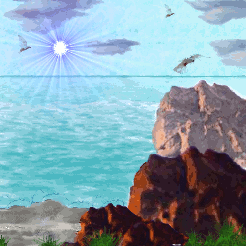 BEAUTIFUL ANIMATED SEA (in Animated GIFs)