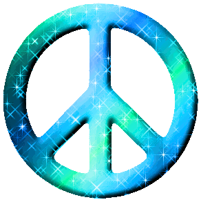 light blue peace sign (in Sparkles)