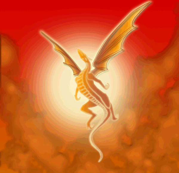 Red dragon (in Animated GIFs)