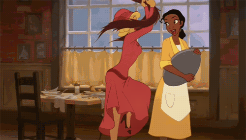 Charlotte La Bouff and Tiana (in Animated GIFs)