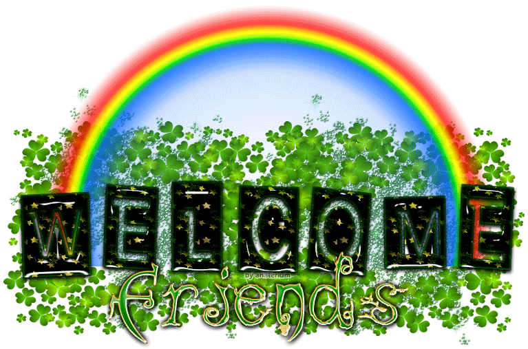 Irish Welcome (in Glitter Text)