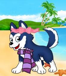 myminipet.com Snowy3 - bg beach (in Clipart)