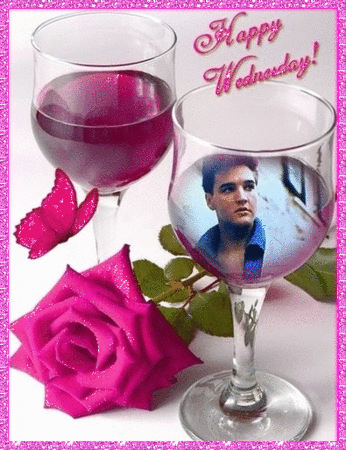 Elvis-Happy Wednesday (in Glitter Text)