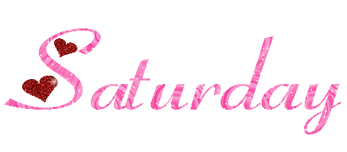 Saturday (in Glitter Text)