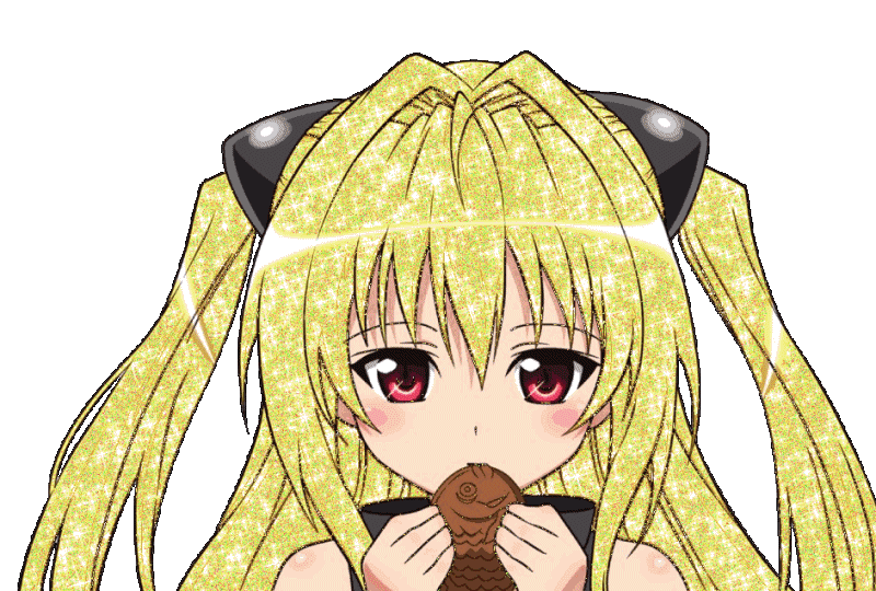eating fish cookie (in Sparkles)