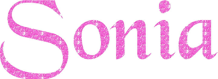 Sonia (in Glitter Text)