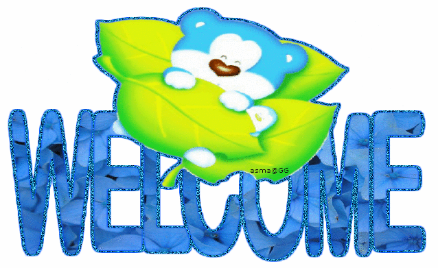 Welcome (in Glitter Text)