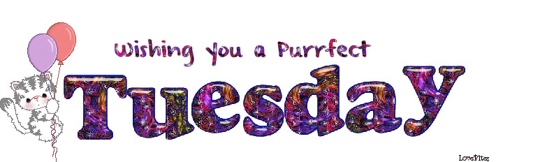 Tuesday (in Glitter Text)