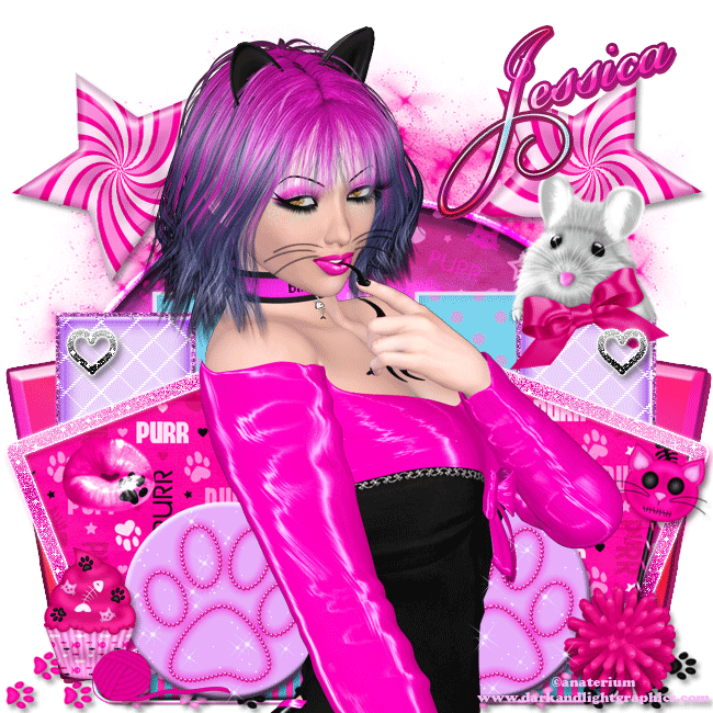 Jessica-Bad Kitty (in Glitter Text)