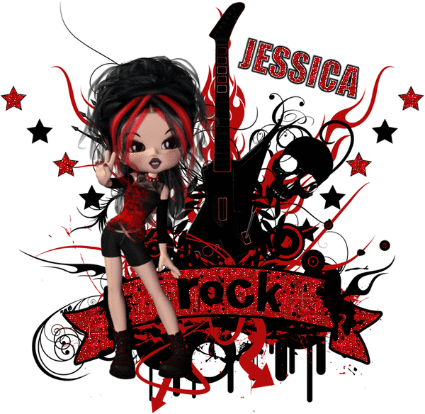 Rock~Jessica (in Glitter Text)