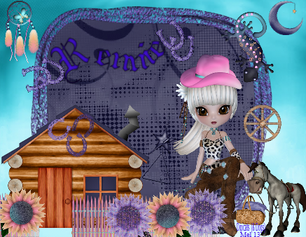 Rennie -Cowgirl (in Glitter Text)