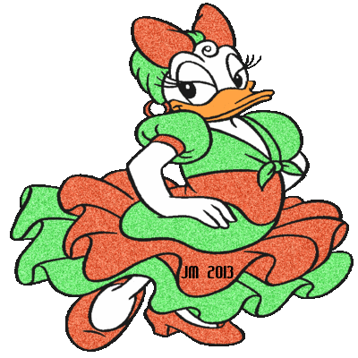 Daisy Duck.............Dancing.....................3 (in Animated GIFs)