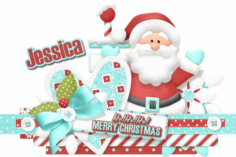 Santa~Jessica (in Glitter Text)