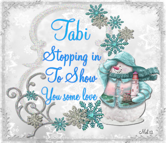 Tabi -Stopping by to show you some love (in Glitter Text)