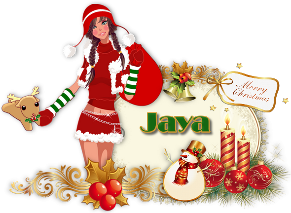 Christmas~Jaya (in Glitter Text)