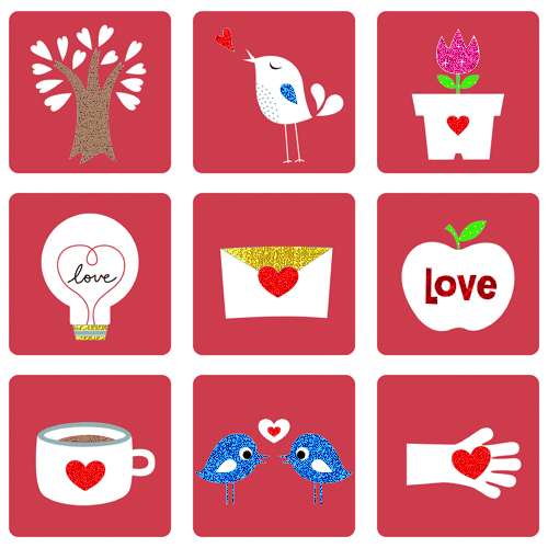Love icons background (in Backgrounds)