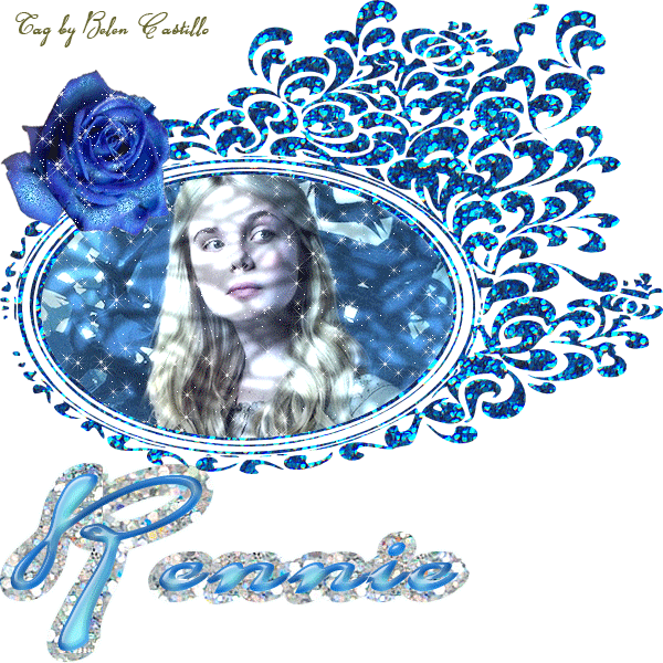 Maleficent - Rennie (in Glitter Text)