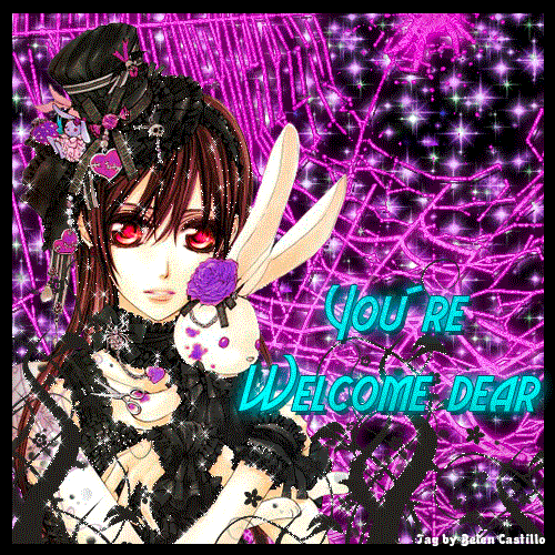 Vampire Knight - YouÂ´re welcome (in Glitter Text)
