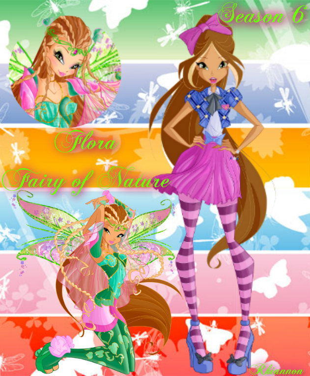 Winx Club: Flora season 6 (in Backgrounds)