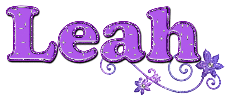 Plastic Glitter Text-Leah (in Glitter Text)