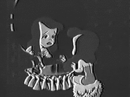 Vintage Old Cartoon Sad Girl (in Animated GIFs)