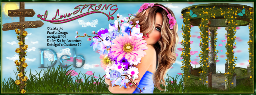 Deb -I love Spring fb cover (in Facebook Covers)