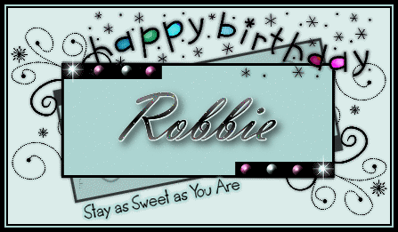 Happy Birthday Robbie! (in Glitter Text)