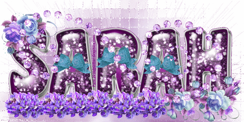 Sarah Name Wallpaper In Glitter