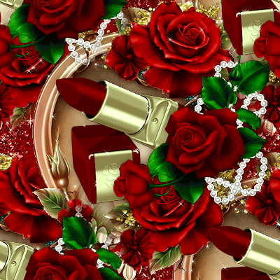 Seamless Valentine Roses Background (in Backgrounds)