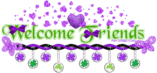 Welcome Friends ~ wel ~ fg (in Glitter Text)