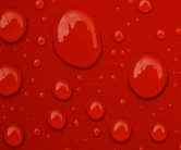 Water Droplet on Red Background (in Backgrounds)