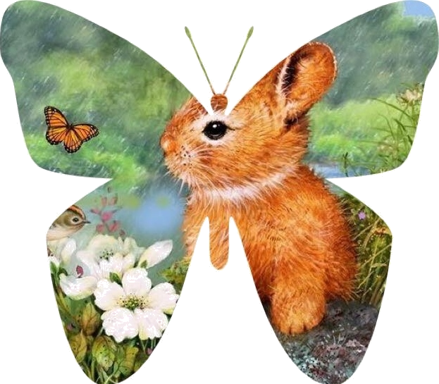 Bunny Butterfly (in Clipart)