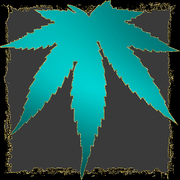 Teal Weed (in Sparkles)