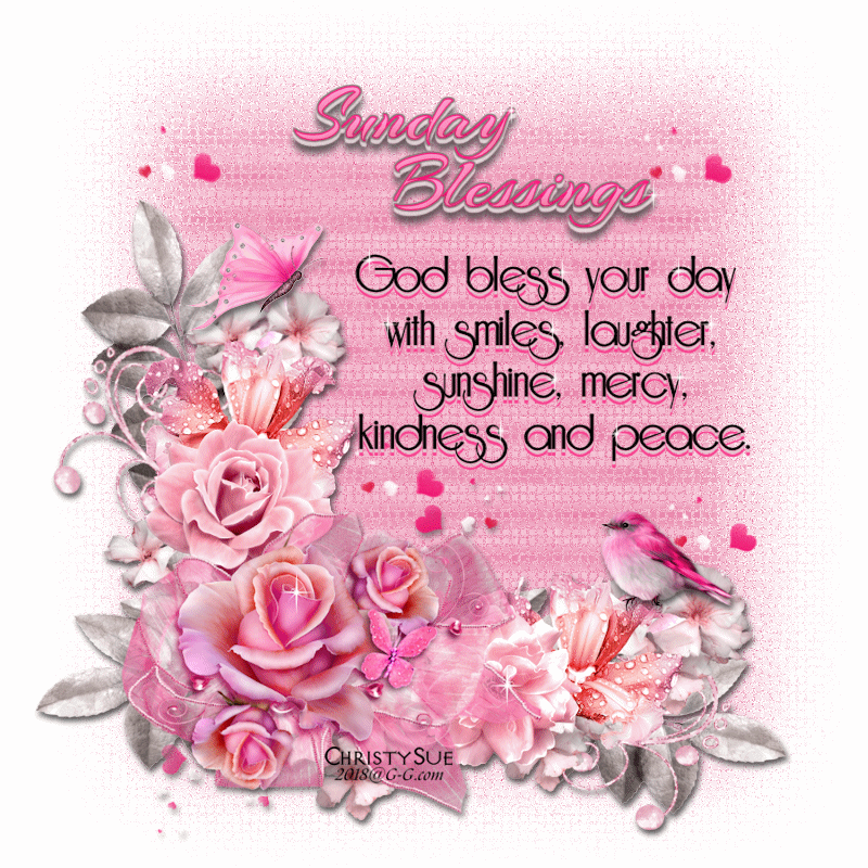Sunday Blessings (in Glitter Text)
