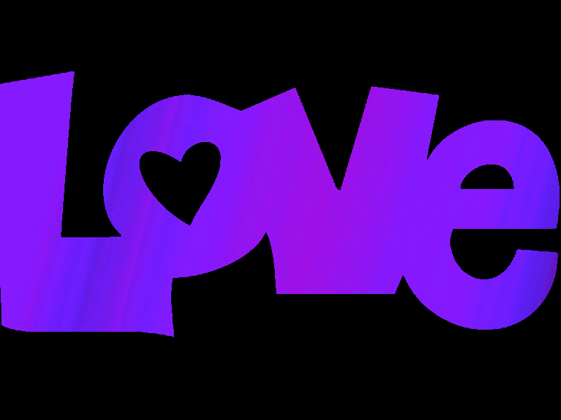 Love (in Glitter Text)