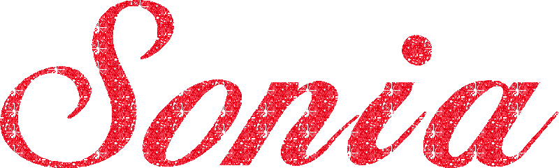 Sonia (in Glitter Text)