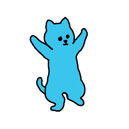 blue cat dancing (in Animated GIFs)