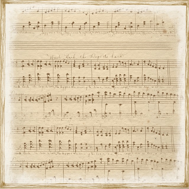 TAN SHEET MUSIC BACKGROUND (in Backgrounds)