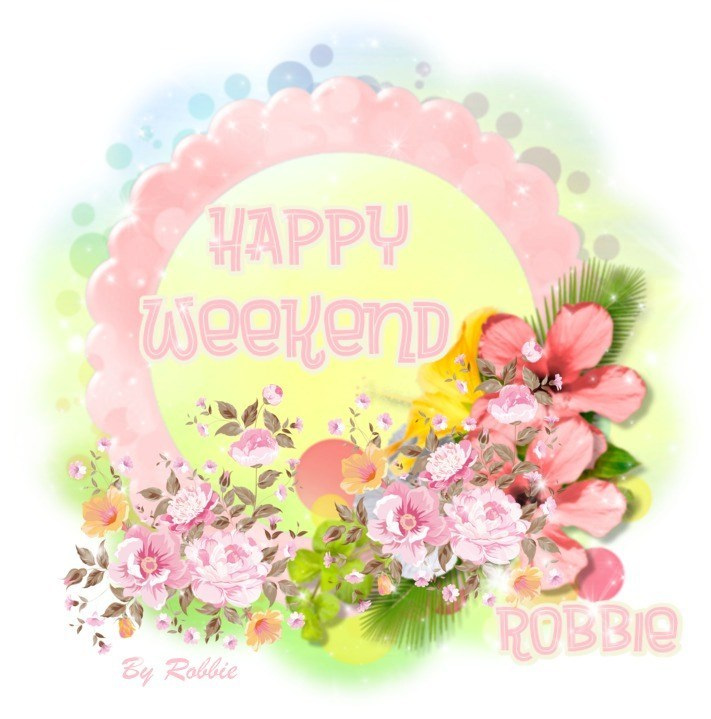 Happy Weekend (in Glitter Text)