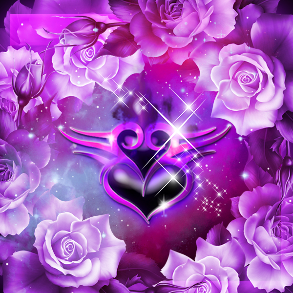Purple Phoenix Heart Background (in Backgrounds)