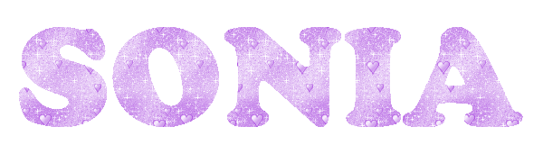Sonia (in Glitter Text)